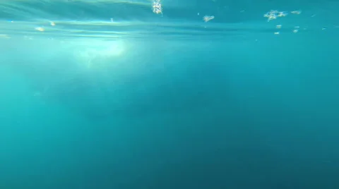 Underwater Blue Clean Ocean Water Global... | Stock Video | Pond5