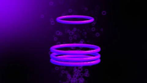 underwater bubbles and rings loop backgr... | Stock Video | Pond5