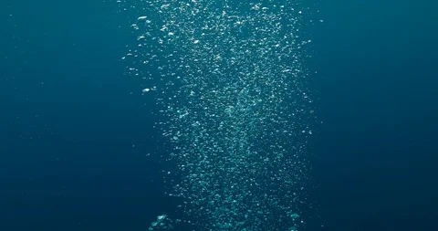 Underwater bubbles in the Ocean. Bubbles... | Stock Video | Pond5