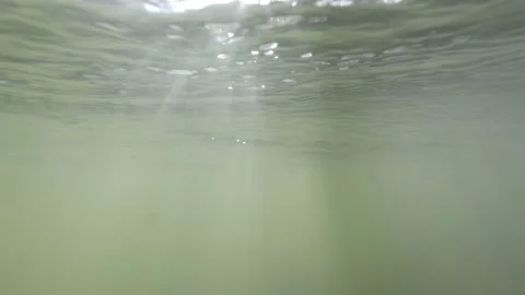 underwater river current under water sur... | Stock Video | Pond5