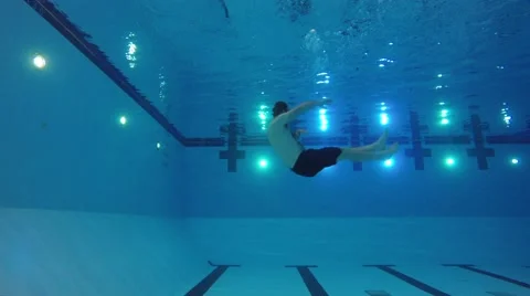 Exiting Pool Stock Footage ~ Royalty Free Stock Videos | Pond5