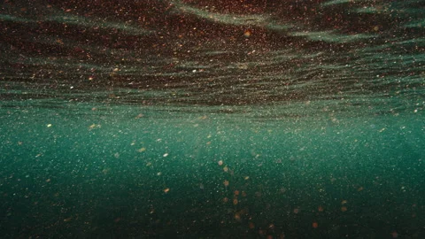 Underwater view of the ocean waves with ... | Stock Video | Pond5
