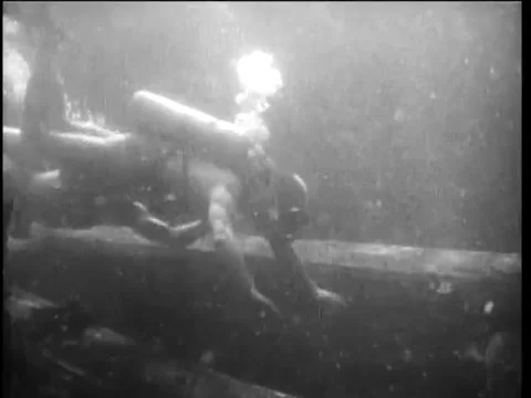 Underwater view of scuba divers killing ... | Stock Video | Pond5
