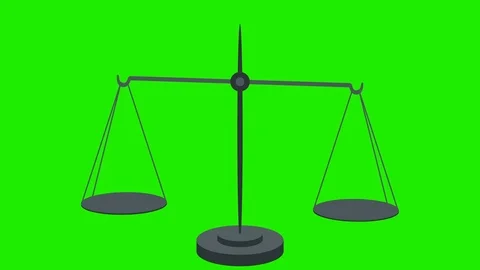 Unequal Scales on a Green Screen | Stock Video | Pond5