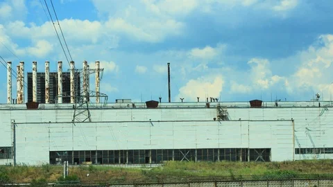Unexploded old reactor building in Chern... | Stock Video | Pond5