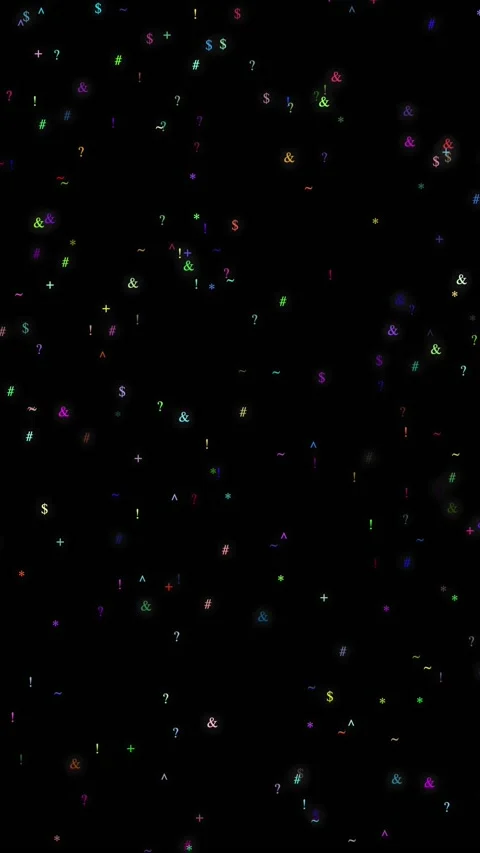 Unicode rain, raining numbers and figure... | Stock Video | Pond5