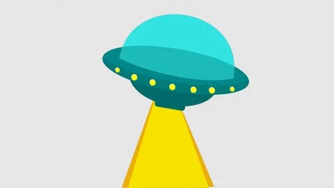Animated Flying Saucer Stock Video Footage | Royalty Free Animated ...