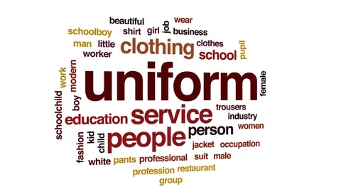 Uniform animated word cloud, text design... | Stock Video | Pond5