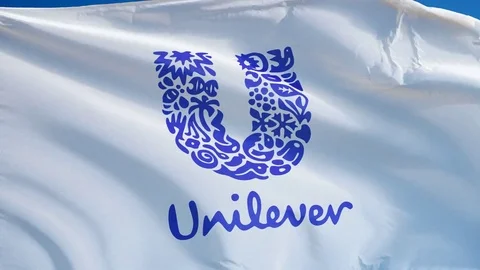 Unilever company flag in slow motion, ed... | Stock Video | Pond5
