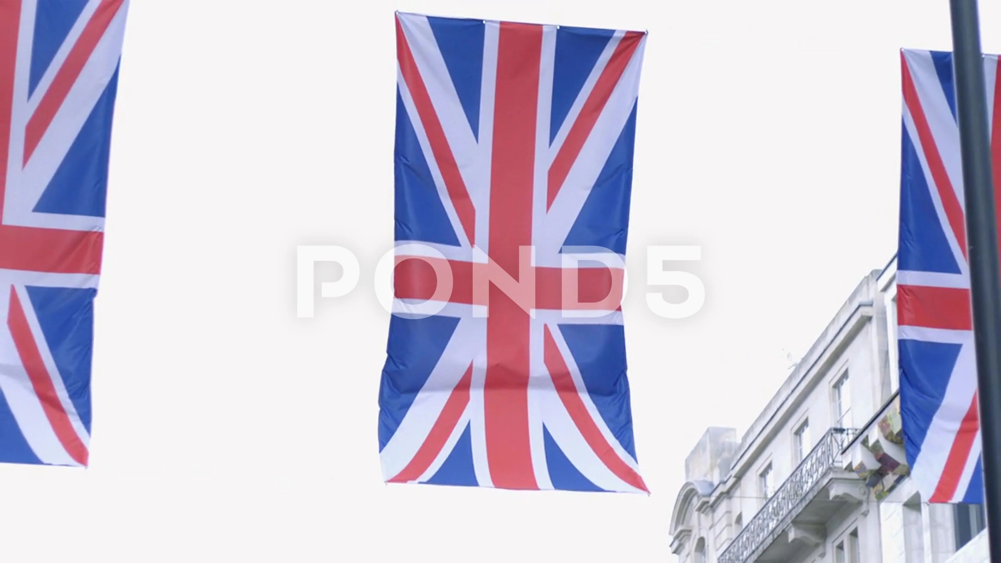 Union Jack Flag Flying