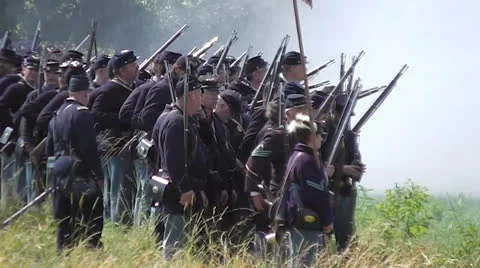 Battle Of Gettysburg Stock Video Footage | Royalty Free Battle Of ...