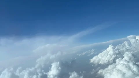 Unique aerial view. Pilot POV from a jet... | Stock Video | Pond5