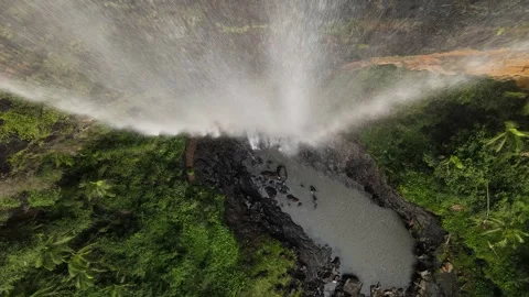 A unique close-up view of water pouring ... | Stock Video | Pond5