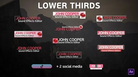 After Effects: Unique & Pleasant Lower Thirds #157921093