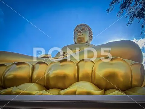 Unique Temple Wat Pak Nam Phasi Charoen in Bangkok, Thailand Stock ...