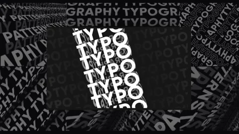 Unique Typography Patterns ~ After Effects #159072533