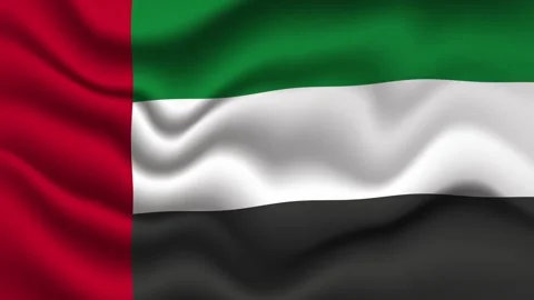 Emirates Arab United Flag Animation Stock Video Footage | Royalty Free ...