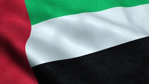 Emirates Arab United Flag Animation Stock Video Footage | Royalty Free ...
