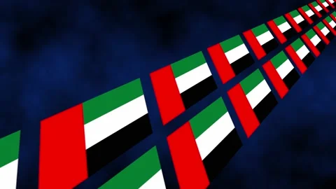Emirates Arab United Flag Animation Stock Video Footage | Royalty Free ...