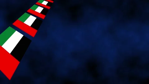 United Arab Emirates UAE Flag Animated B... | Stock Video | Pond5