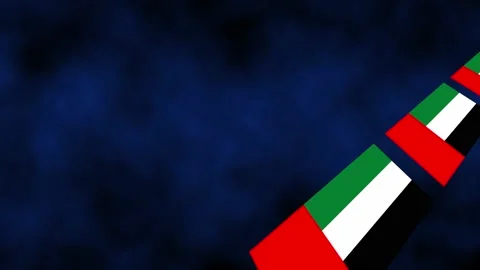 United Arab Emirates UAE Flag Animated B... | Stock Video | Pond5