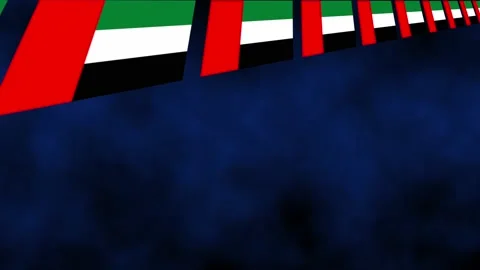 United Arab Emirates UAE Flag Animated B... | Stock Video | Pond5