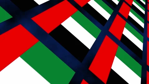 United Arab Emirates UAE Flag Animated B... | Stock Video | Pond5