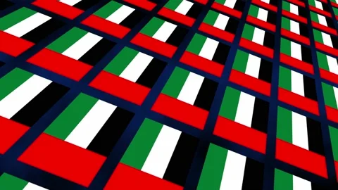 Emirates Arab United Flag Animation Stock Video Footage | Royalty Free ...