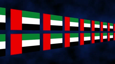 Uae Flag Animation Stock Footage ~ Royalty Free Stock Videos | Pond5