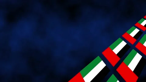 United Arab Emirates UAE Flag Animated B... | Stock Video | Pond5