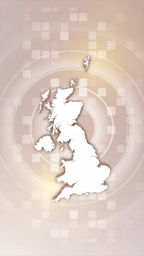 United Kingdom Animated Map | Stock Video | Pond5