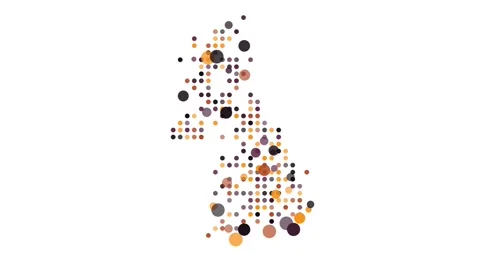 Uk Map Dot Stock Videos – Royalty-Free HD & 4K Videos | Pond5