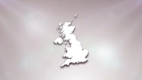 United Kingdom Map Intro | Stock Video | Pond5