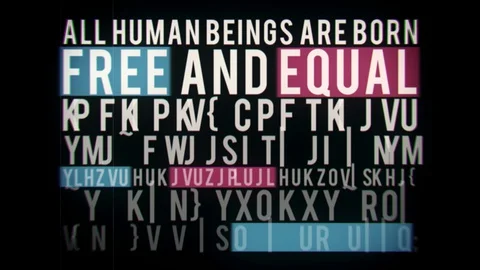 United Nations Universal Declaration Of ... | Stock Video | Pond5