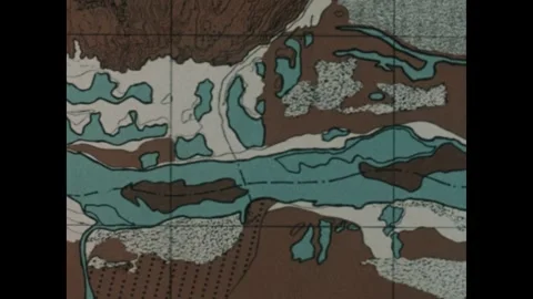 UNITED STATES 1980s: Map of land, map sh... | Stock Video | Pond5