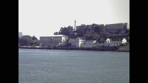 United States 1982, Alcatraz island with... | Stock Video | Pond5