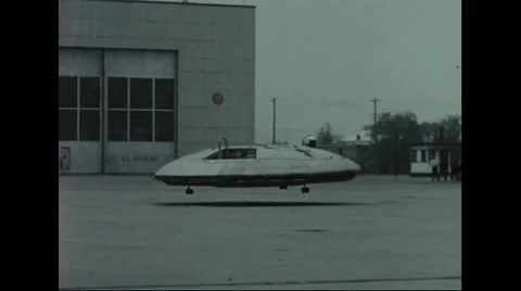 United States Airforce pilot testing avrocar ~ FREE Video ~ #44592594