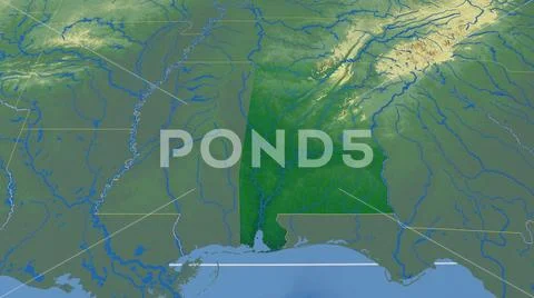 physical map of alabama