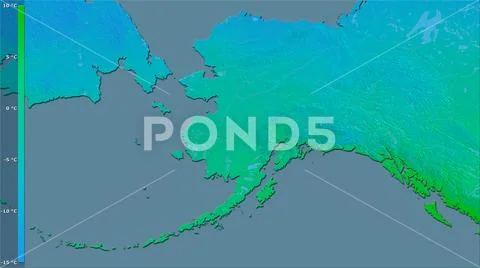 United States Alaska, annual temperature - raw data: Royalty Free #91644446
