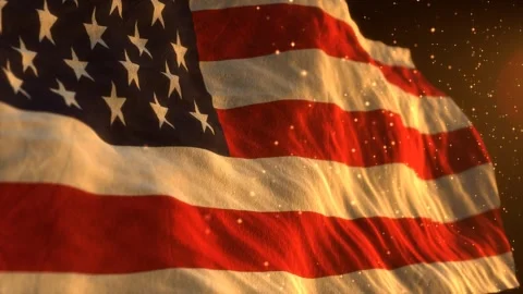 United States of America flag waving in ... | Stock Video | Pond5