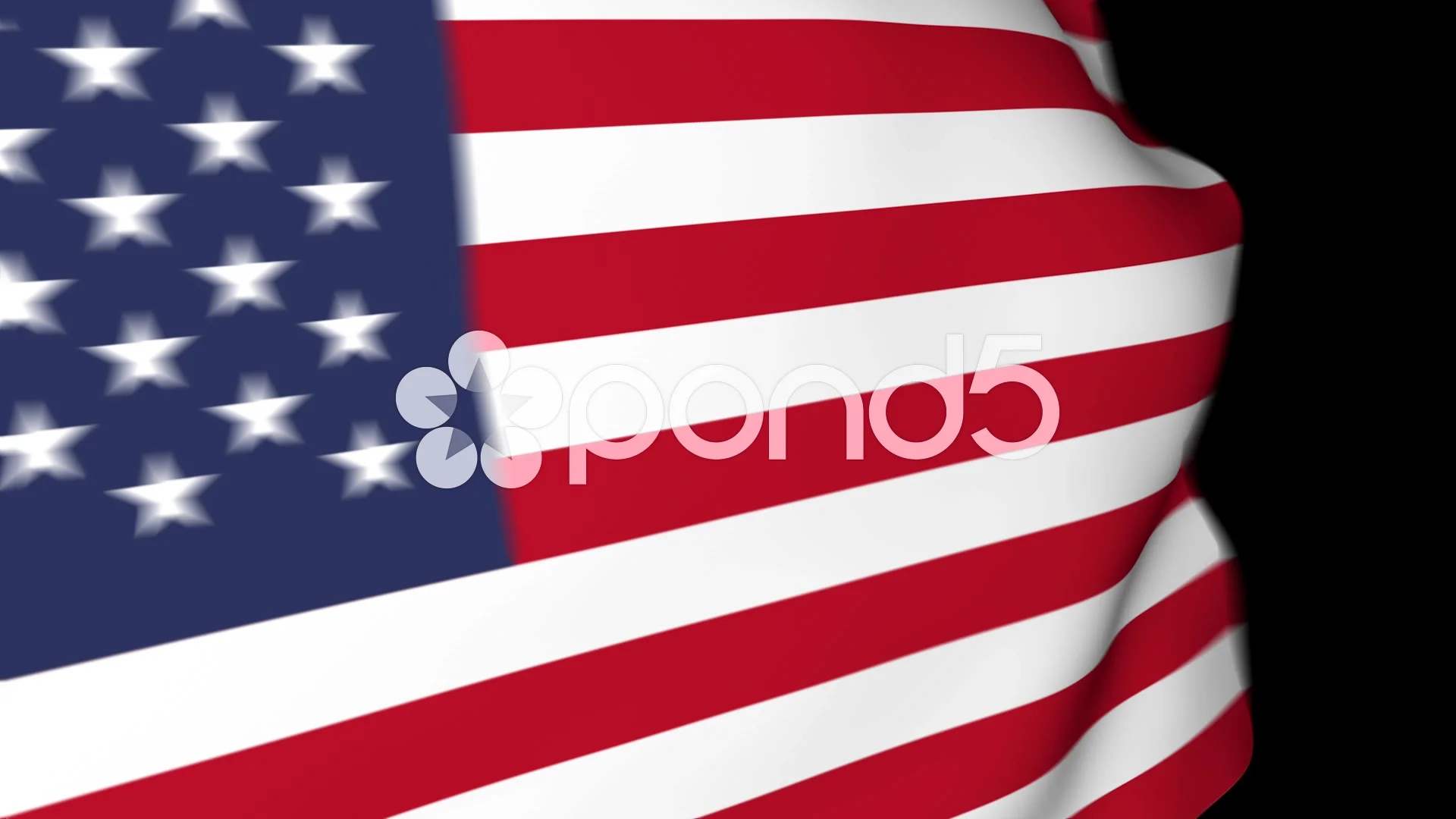 Animated Waving American Flag Flash