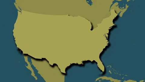 United States map - glide. Shadow. Patte... | Stock Video | Pond5
