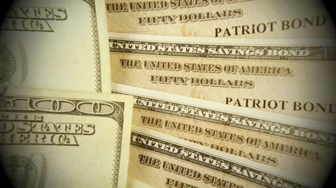 United States Treasury Savings Bonds wit... | Stock Video | Pond5