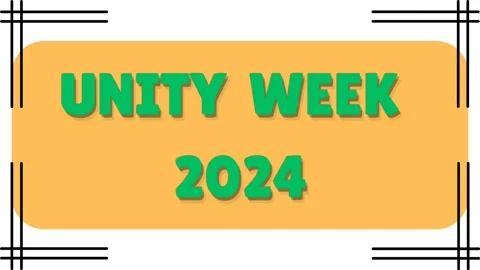 Unity week 2024 Animation Text backgroun... | Stock Video | Pond5