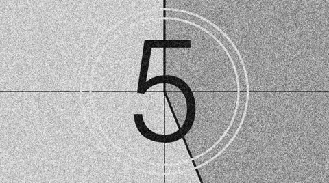 Countdown Film Leader Stock Footage ~ Royalty Free Stock Videos | Pond5
