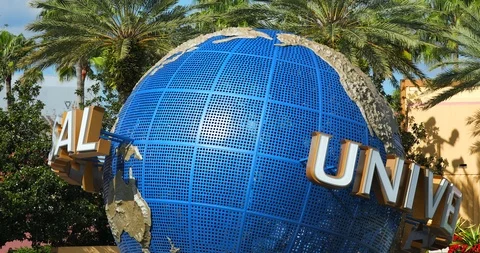 Universal Globe at Universal Studios Flo... | Stock Video | Pond5