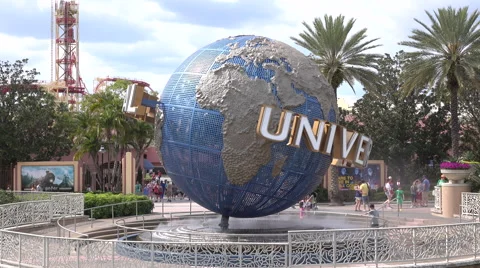 The Universal Studios Rotating Logo Glob... | Stock Video | Pond5