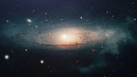 universe, a galaxy and stars floating. | Stock Video | Pond5