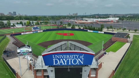 University of Dayton billboard at baseba... | Stock Video | Pond5