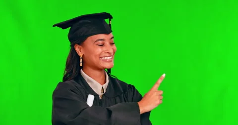 University graduate, green screen and wo... | Stock Video | Pond5